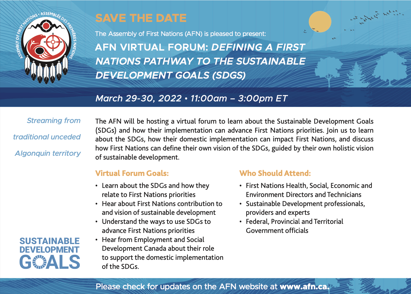 AFN - Defining a First Nations Pathway to the Sustainable Develepment ...